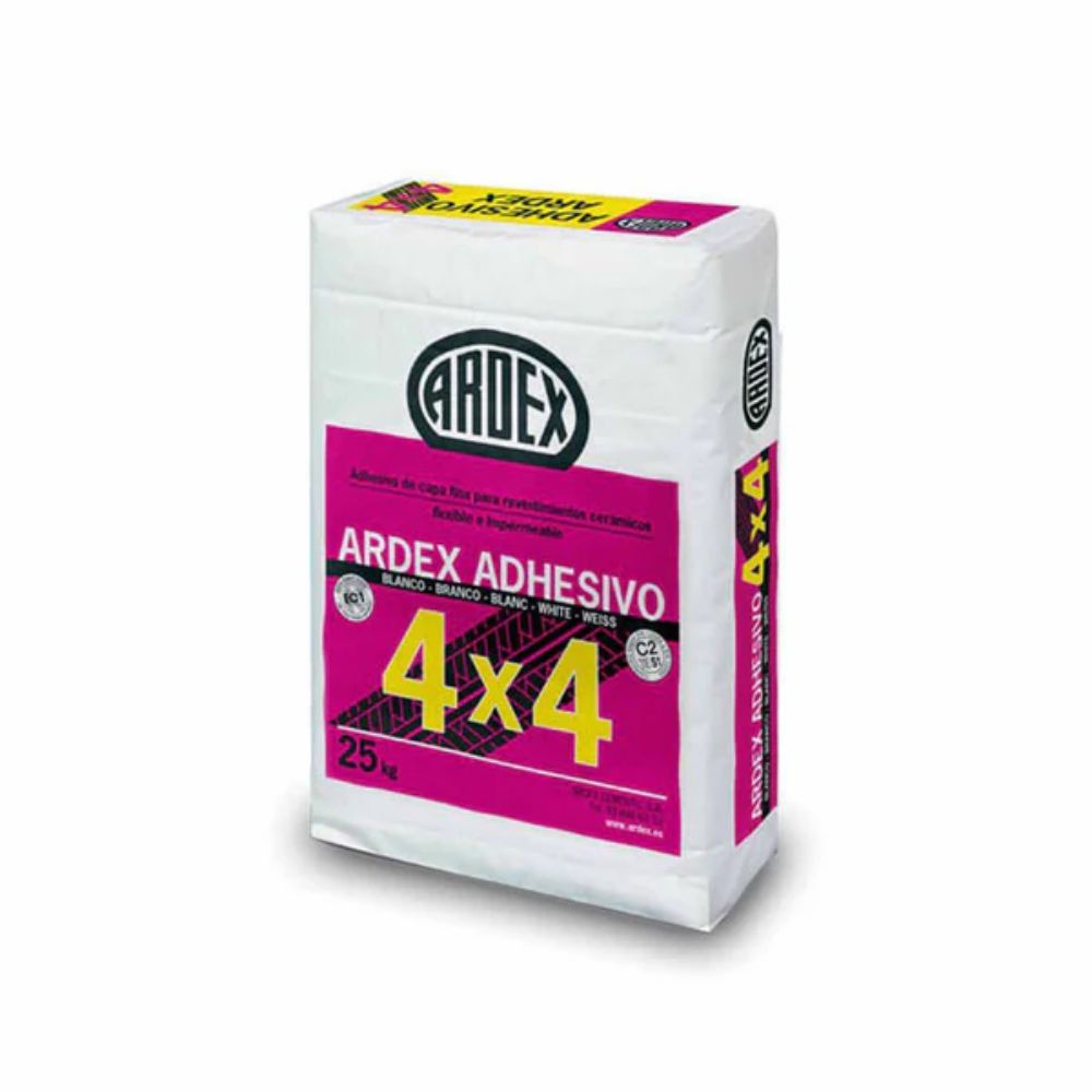 Ardex 4x4 Blanco Cream Multi-Purpose Cement-Based Adhesive 25Kg – Delforno