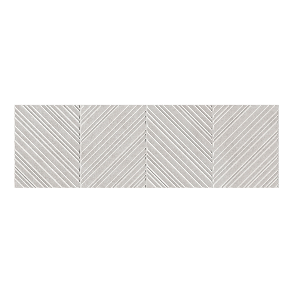 Aquila White Ceramic Tile 31.6 x 100cm | Stone Effect Wall Tile – Delforno
