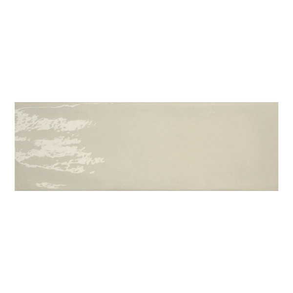 Rustico Almond Ceramic Tile 7.5 x 15cm | Gloss Finish Subway Tile ...
