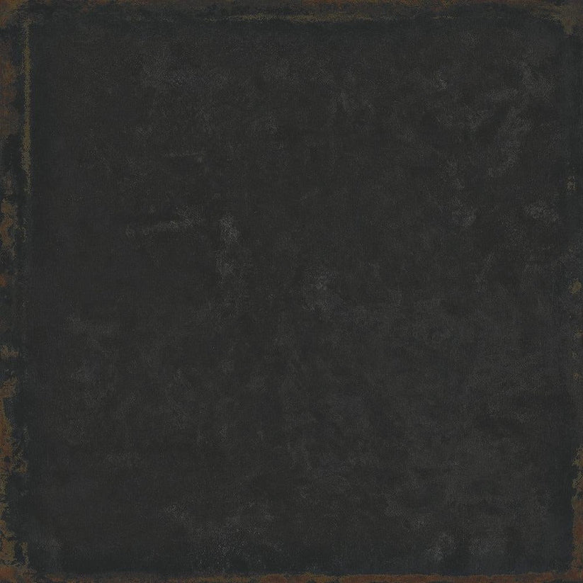 Large Format Steel Nero Porcelain Tile 100x100cm | Modern Black Tile ...