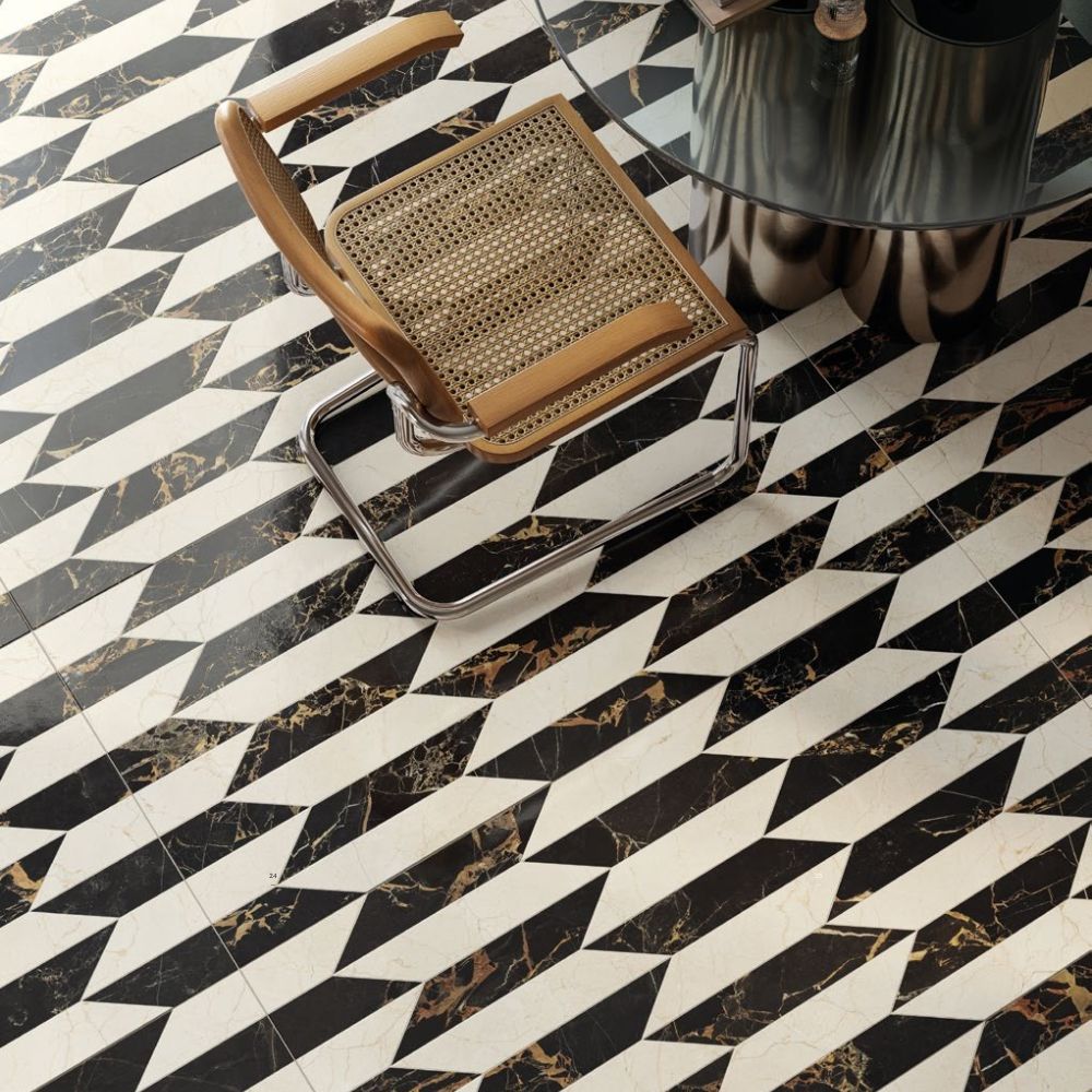 Intarsi Warm Gala 3D Satin 60 x 120cm Wall & Floor Tile – Delforno